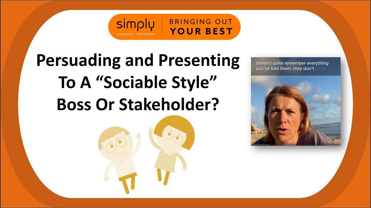 How to give a presentation to your boss with a preference for “SOCIABLE ...