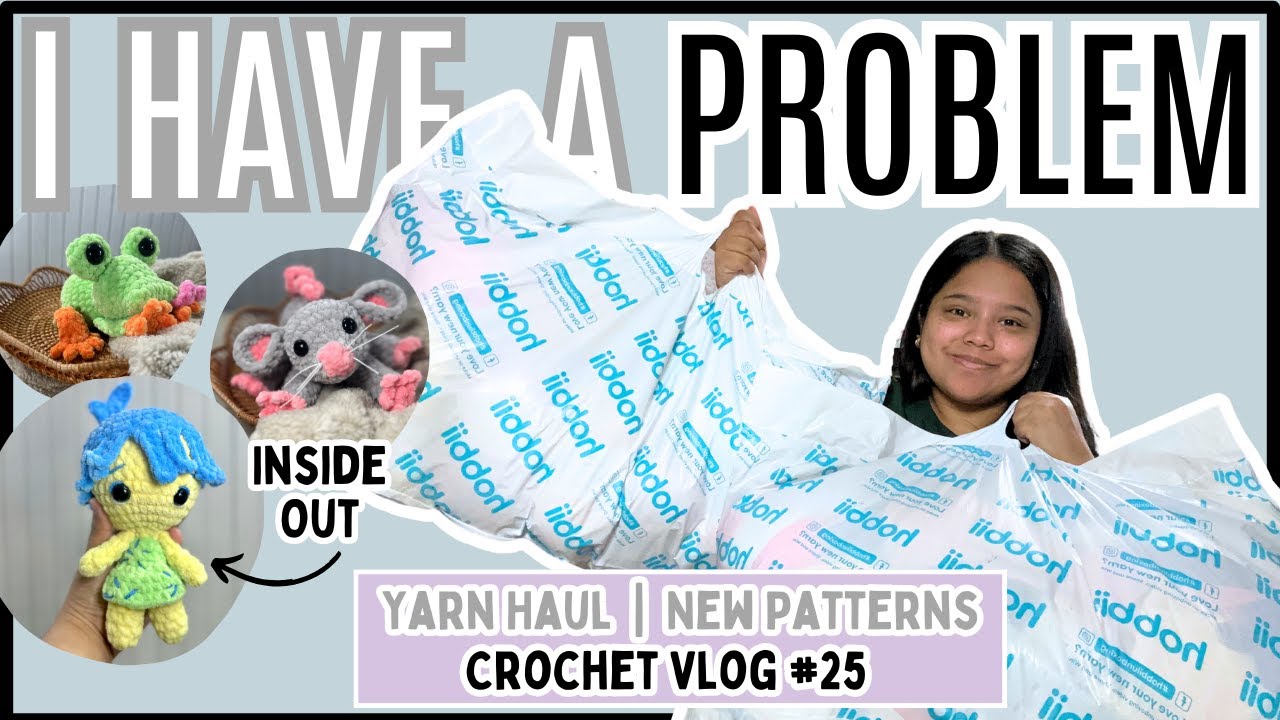 Crochet Vlog #25 | Huge Hobbi Haul | Market Prep Inside out Characters ...