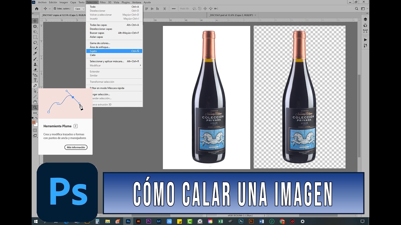 PHOTOSHOP - TUTORIAL CALADO ( 2 opciones) - YouTube
