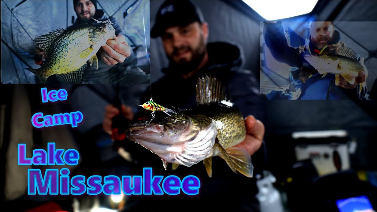 Ice Camping - Lake Missaukee (Walleye-Crappie-Perch) Lake Effect Eye ...
