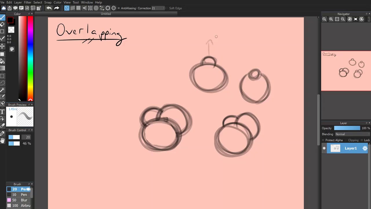Means of Achieving Depth in a Drawing | PART 2 : Overlapping - YouTube