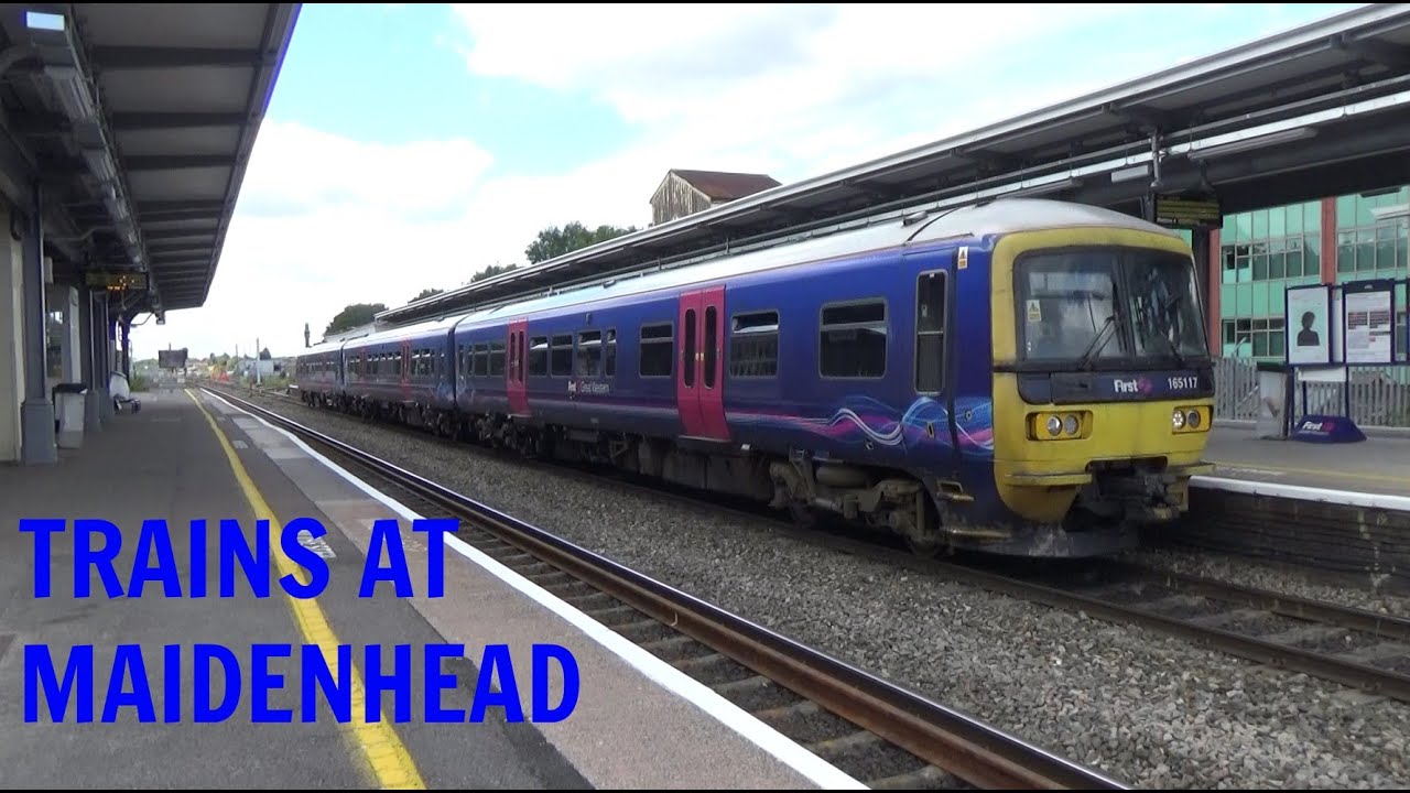Trains at Maidenhead Station (08/08/16) - YouTube