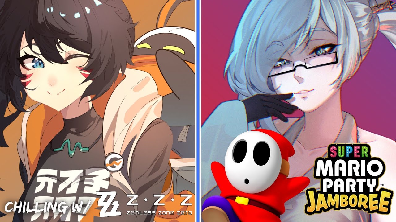 Chilling w/ ZZZ THEN Super Mario Party Jamboree w/ friends! - YouTube