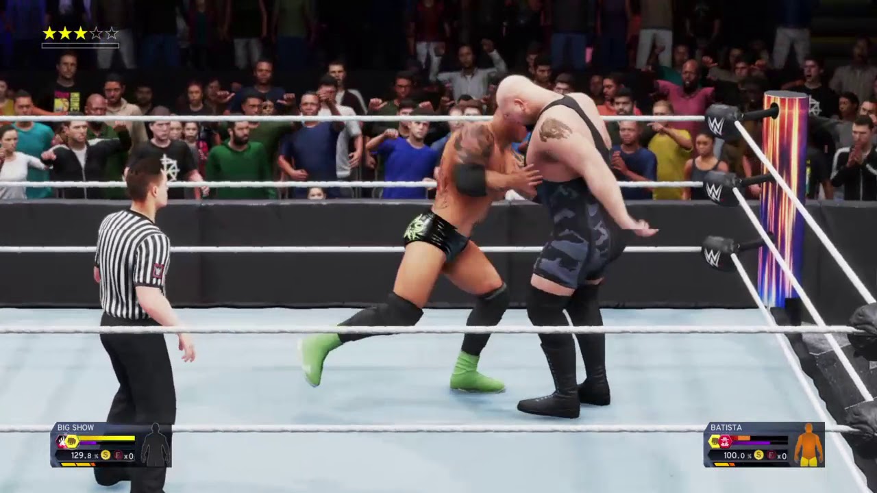 Big fight tonight Big Show 💪 V Batista | wwe 2k20 | Big man on the ring ...