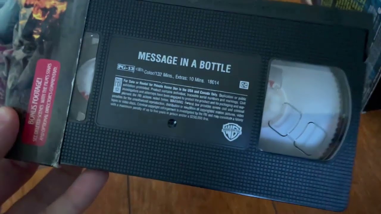 Message In A Bottle 1999 VHS (2000 Reprint) - YouTube