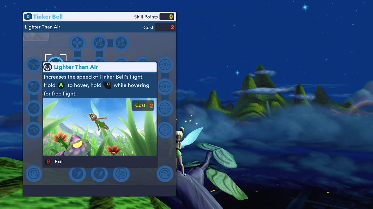Disney Infinity [2.0] Tinker Bell skill tree. - YouTube