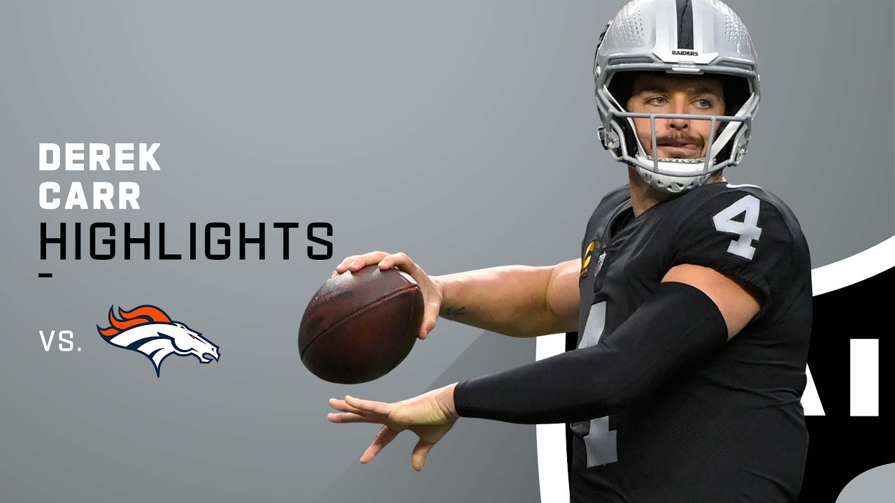 Derek Carr Highlights vs. Denver Broncos | NFL 2021 Highlights - YouTube