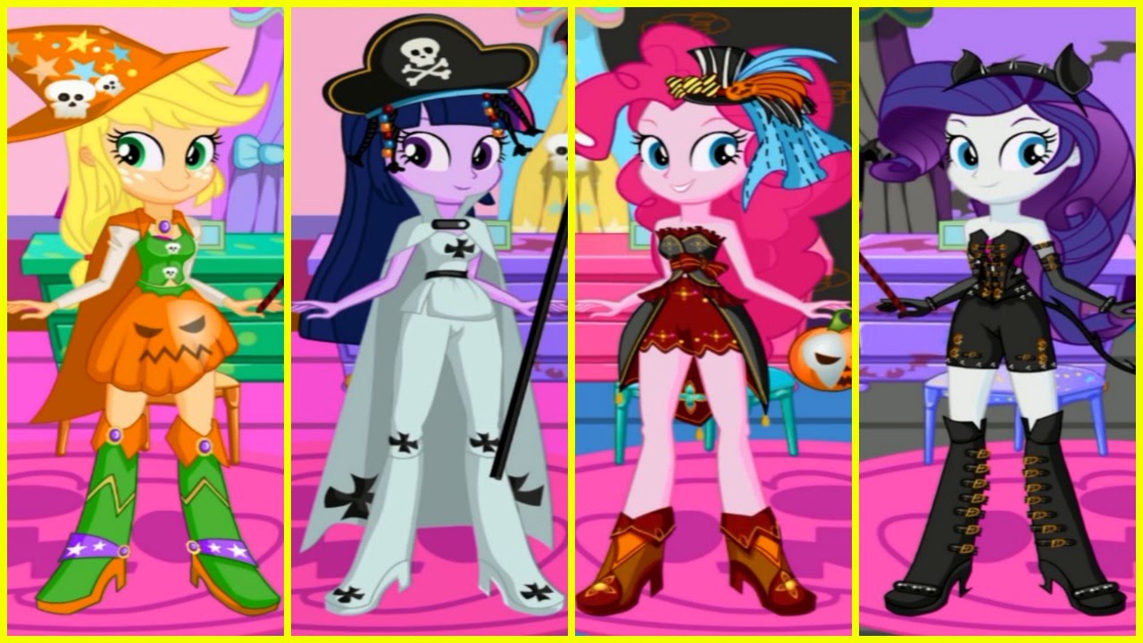 MLP Halloween Night Makeover with Equestria Girls - YouTube