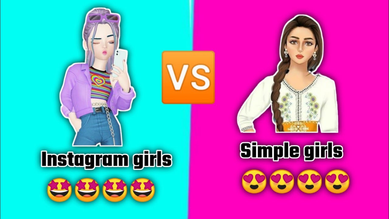 instagram girls vs simple girl 🥰🤩👩 instagram girls vs normal girl - YouTube