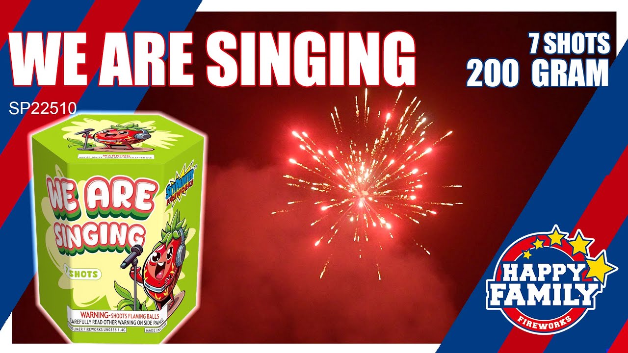 SP22510 WE ARE SINGING from Happy Family Fireworks #firework - YouTube