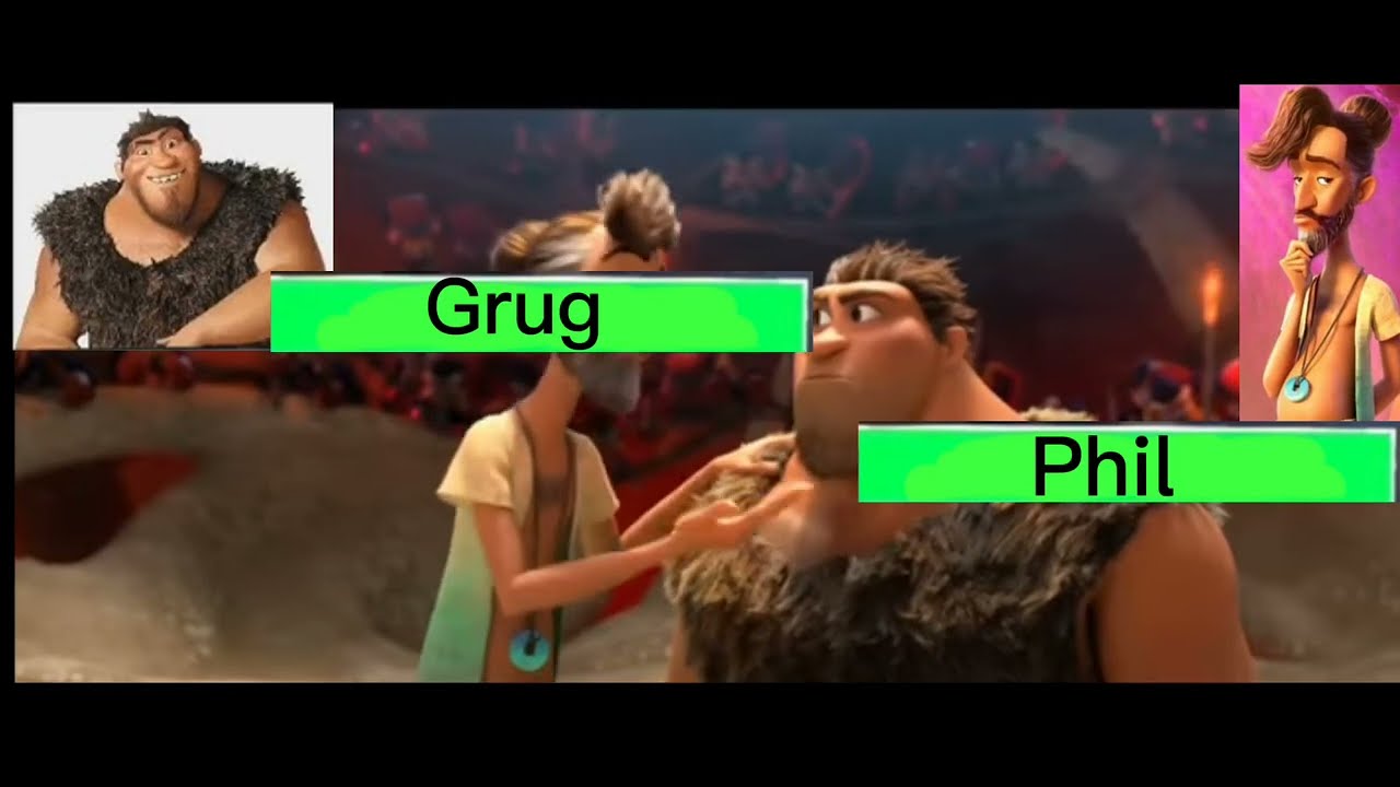 The Croods 2 A New Age Grug Vs Phil With Healthbars - YouTube