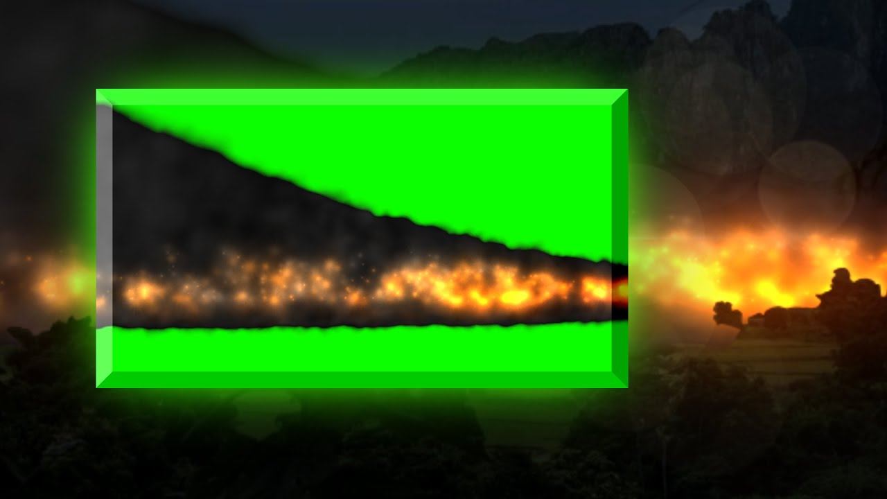 Fire Wall Green Screen (building fire line) FREE - YouTube