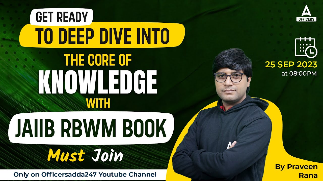 Get Ready to Deep Dive into the Core of Knowledge with JAIIB RBWM Book ...
