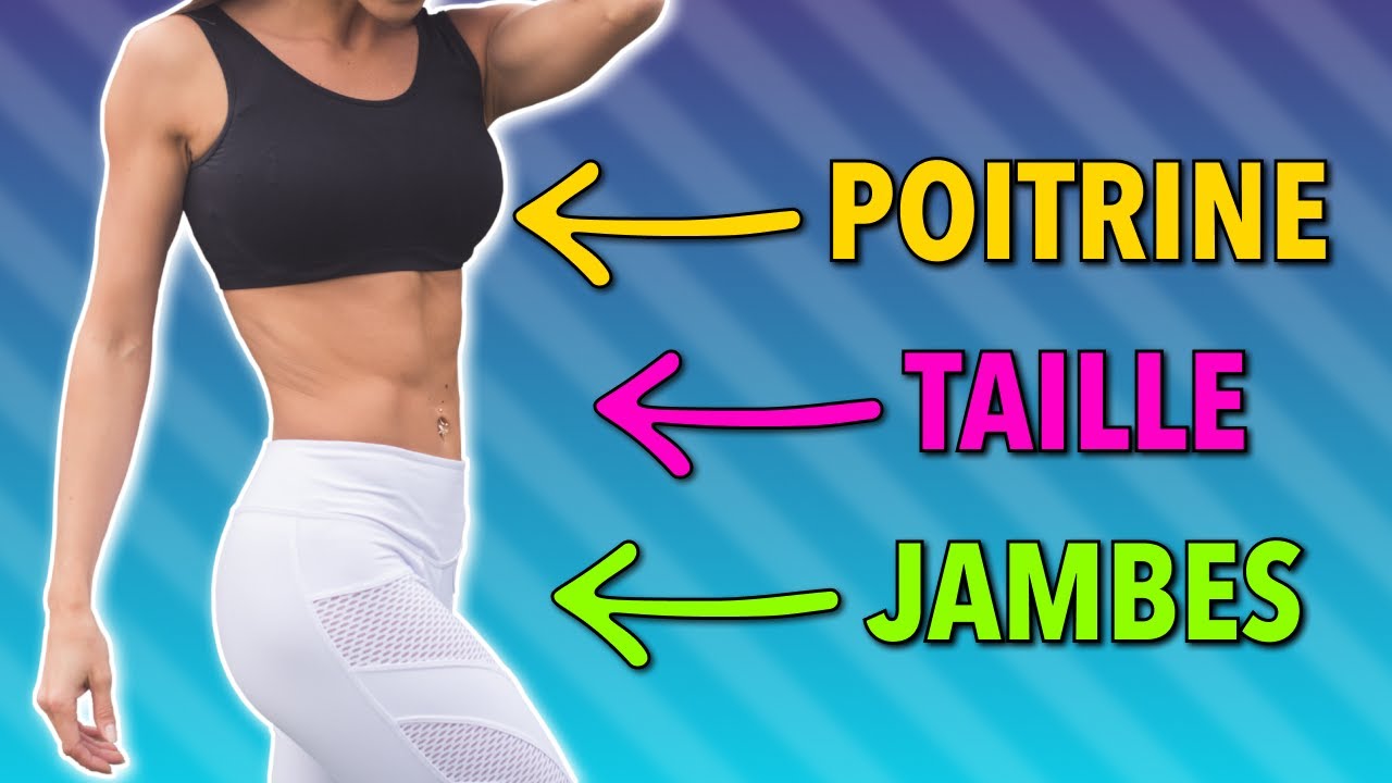 EXERCICES INTENSIFS POUR LES JAMBES, LA POITRINE ET LA TAILLE - YouTube