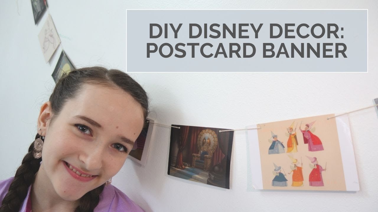 DIY Disney Room Decor | Cheap and Easy DIY Decor | Postcard Collection ...