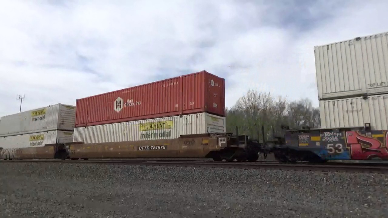 Railfanning - NS 9955 & NS 9348 & NS 8873 - Chesterton, IN (4-18-17 ...