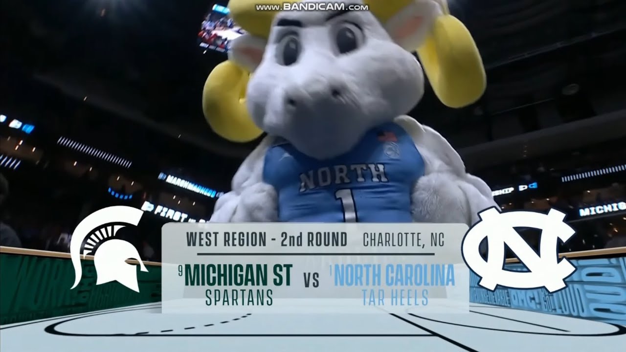 NCAA Second Round intro (CBS) | 9 Michigan State vs 1 North Carolina ...
