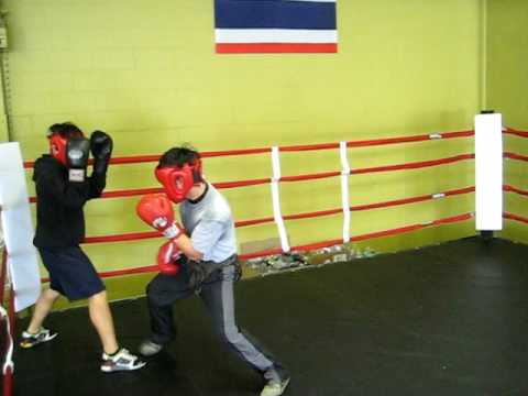 bruce ricketts and brandon ricketts sparring - YouTube