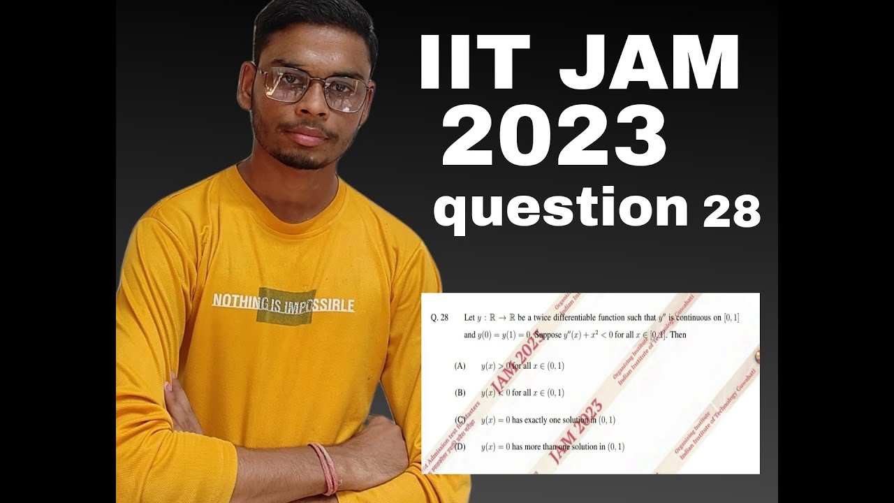 iit jam question no 28 ||Mathematics|| - YouTube