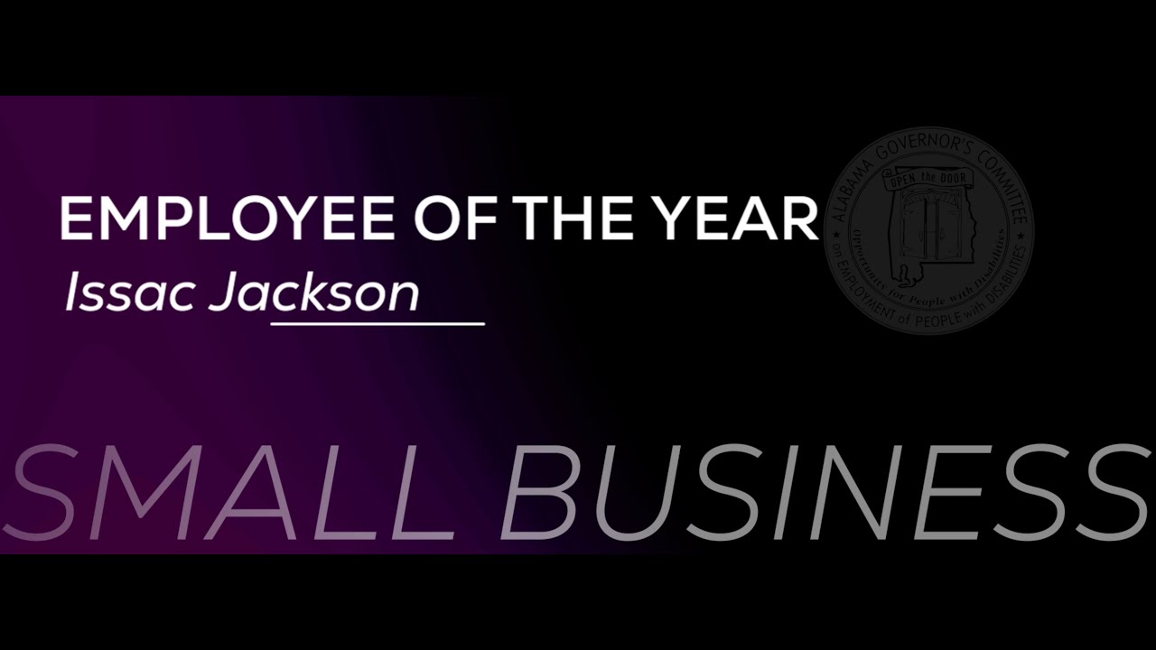 Employee of the Year Small Business - Isaac Jackson - YouTube