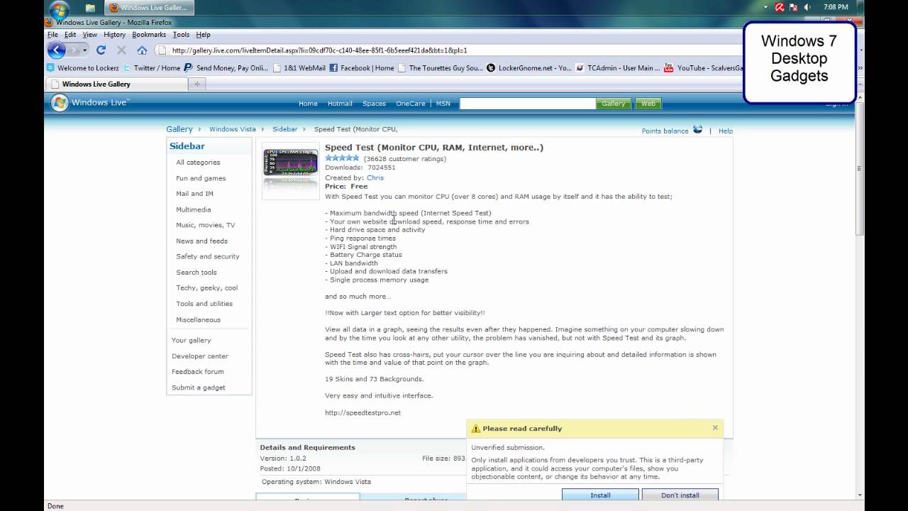 How to get windows 7 desktop gadgets - YouTube