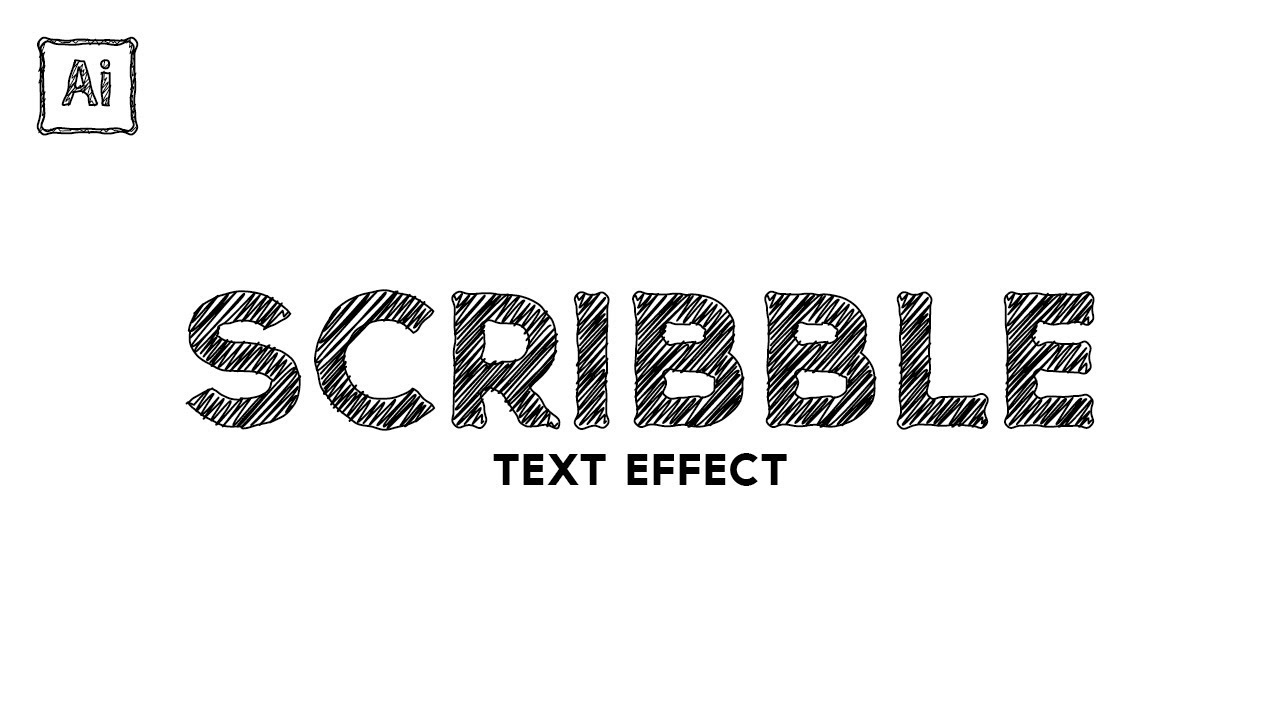 How To Create A Scribble Text Effect In Adobe Illustrator CC YouTube How To Create A Scribble Text Effect In Adobe Illustrator CC YouTube