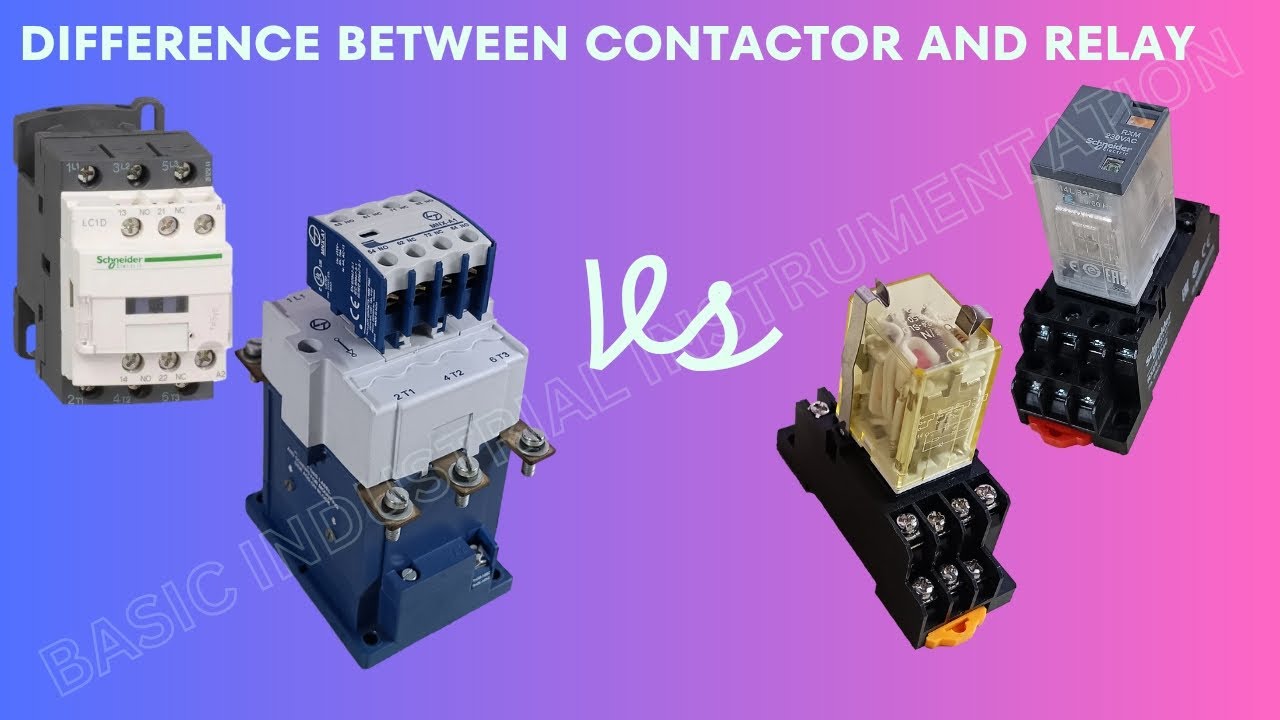 Difference between Contactor and Relay #contactor #relay # ...