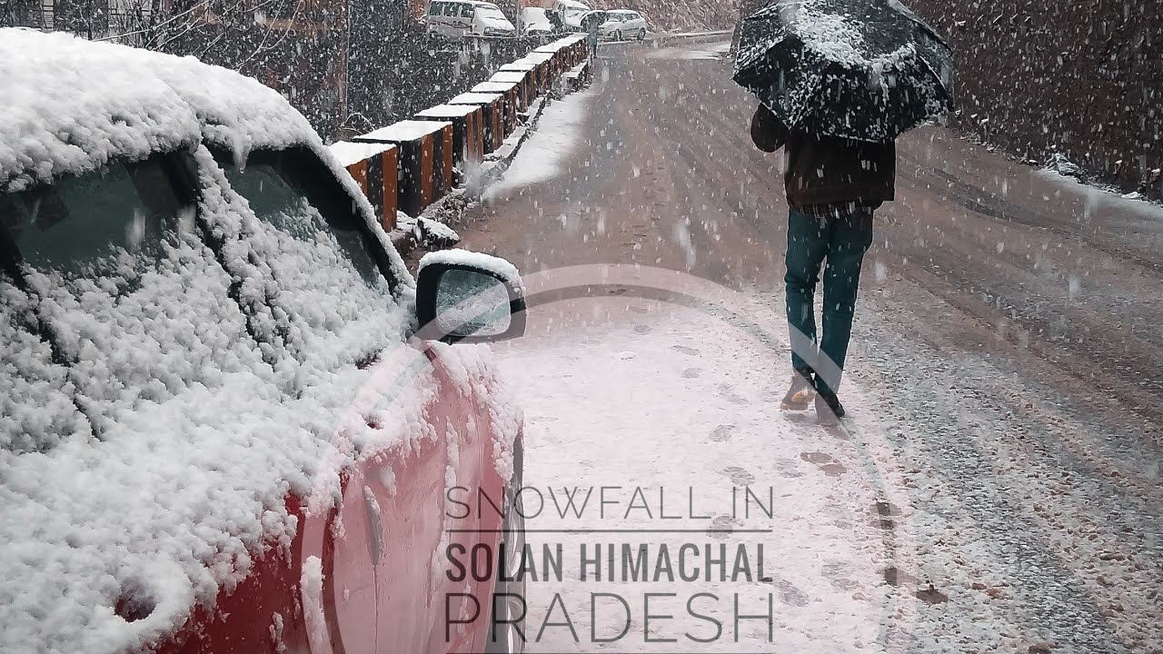 Snowfall in Solan Himachal Pradesh | After a Decade Huge snowfall - YouTube