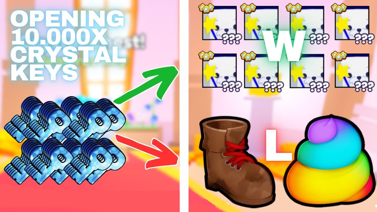 OPENING 10.000X CRYSTAL KEYS! - Pet Simulator 99 Roblox - YouTube