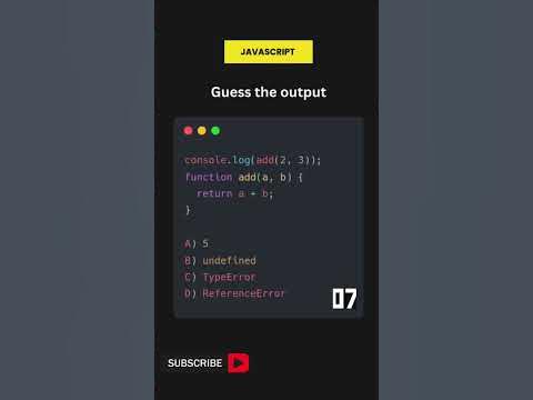 Test Your Javascript Knowledge: MCQ #21 - YouTube