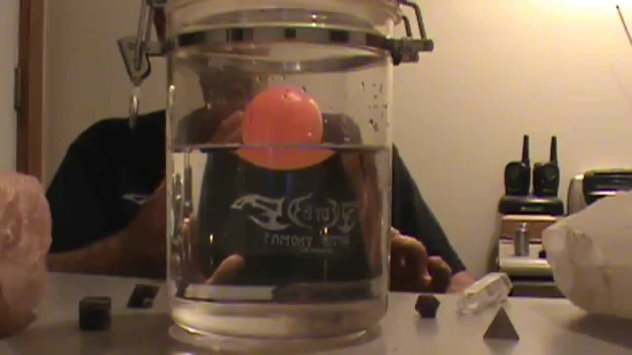 HYDROKINESIS ۞Ball in Sealed Container۞ - YouTube