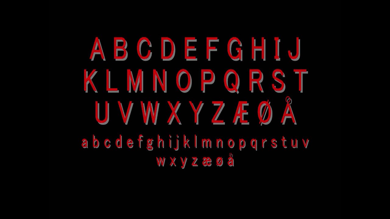 The Danish Alphabet - YouTube
