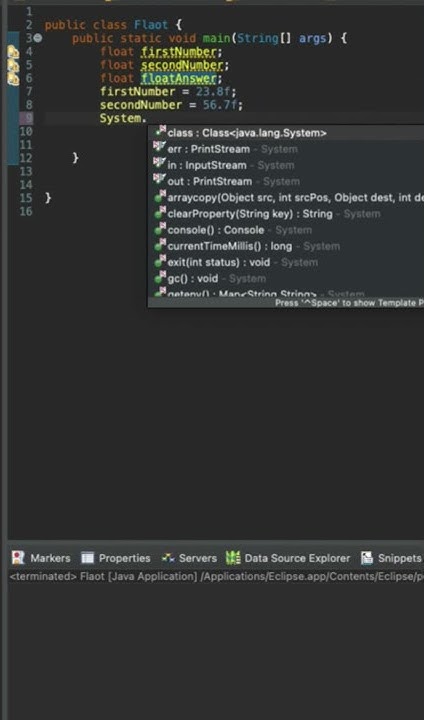 A Simple Float Variable Java Program|#asmr|#coding|#shorts|#satisfying|#StakeProgrammer - YouTube