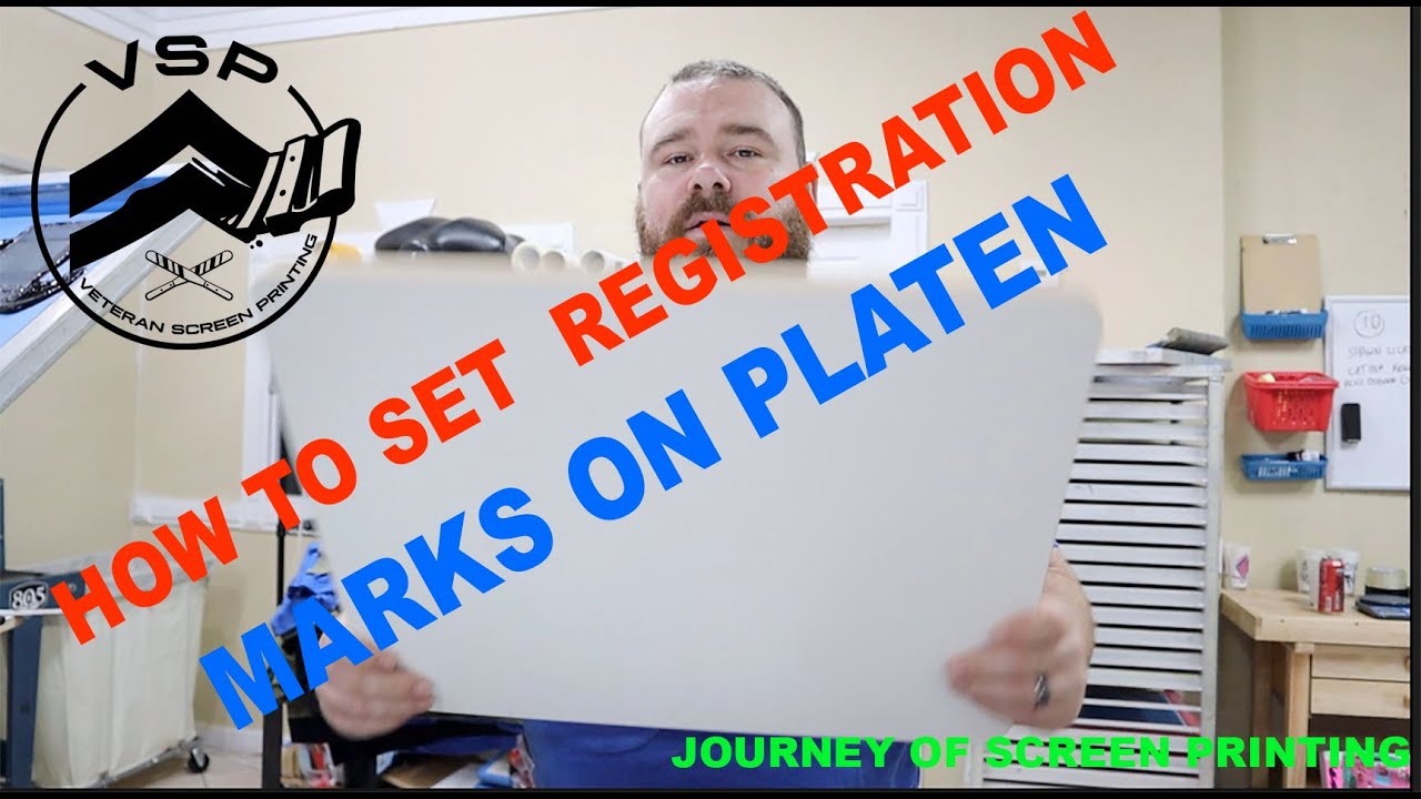 HOW TO DO REGISTRATION MARKS ON YOUR PLATEN - YouTube