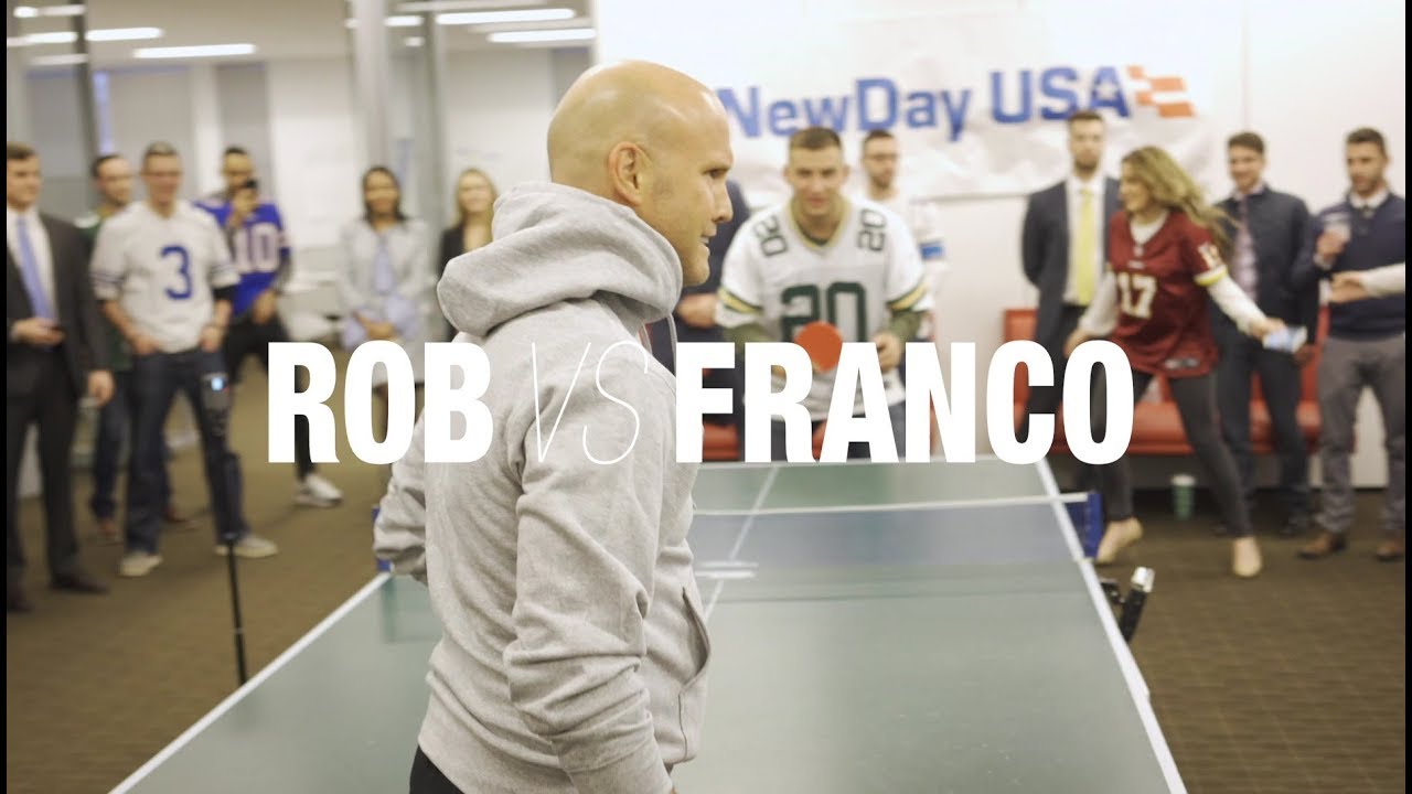 Rob Posner, NewDay USA CEO defends his ping-pong title! - YouTube