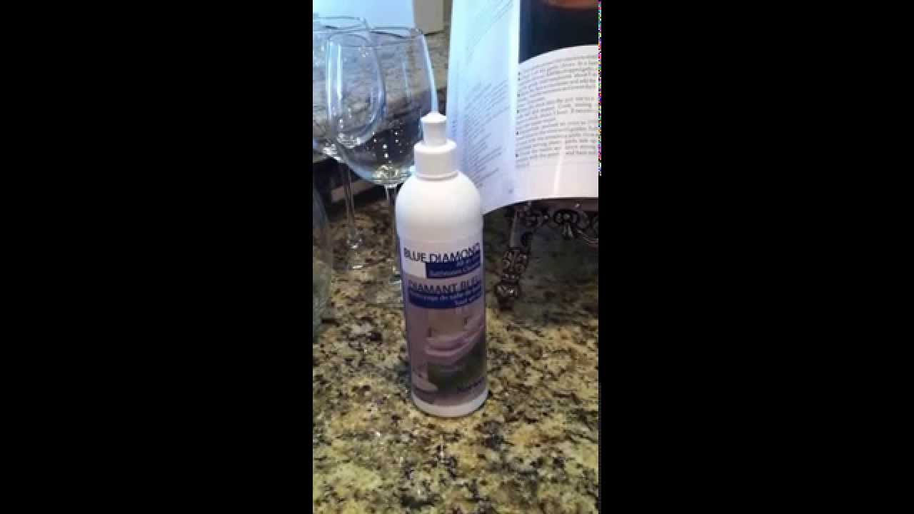 Demonstration of Blue Diamond All-In-One Bathroom Cleaner - YouTube