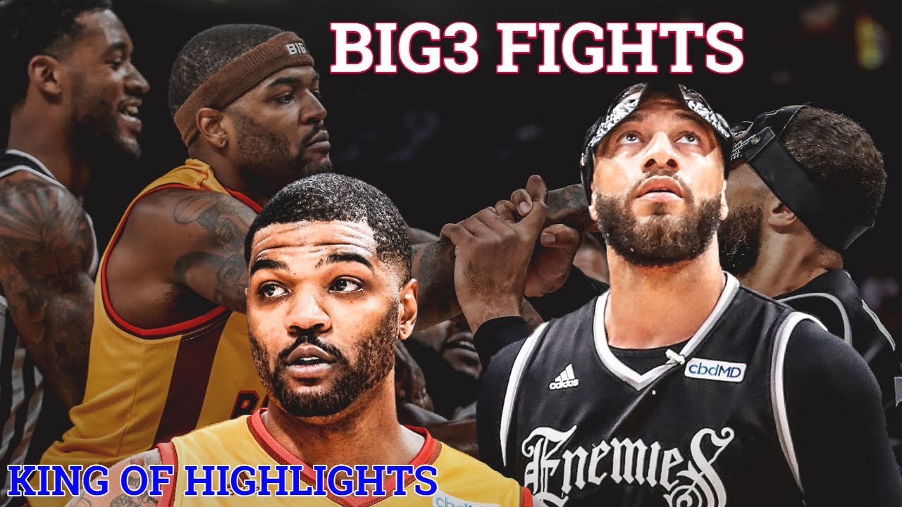 BIG3 Half Court Basketball | Fights And Dirty Plays - YouTube
