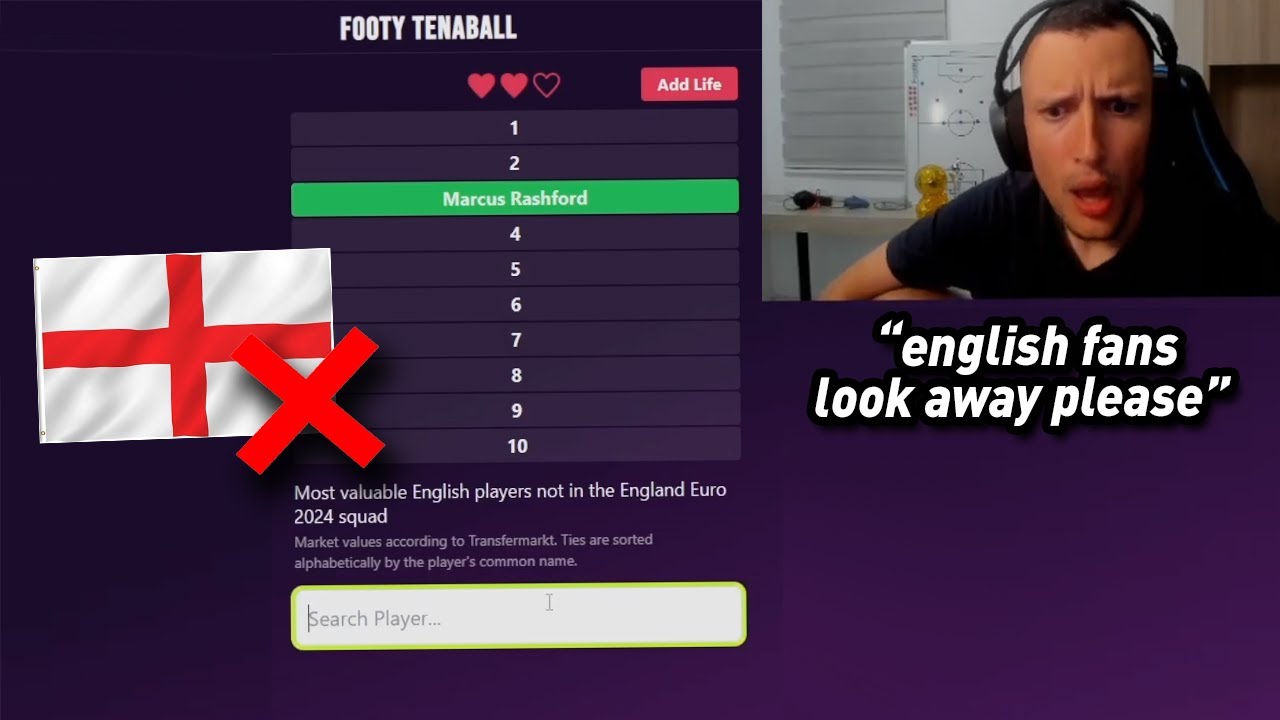 English fans stay away from this Footy Tenable.. *pain warning* - YouTube