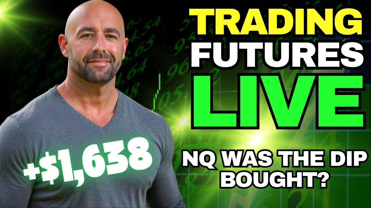 100 Point Long on NQ Day Trading Futures - VWAP Wave System - YouTube