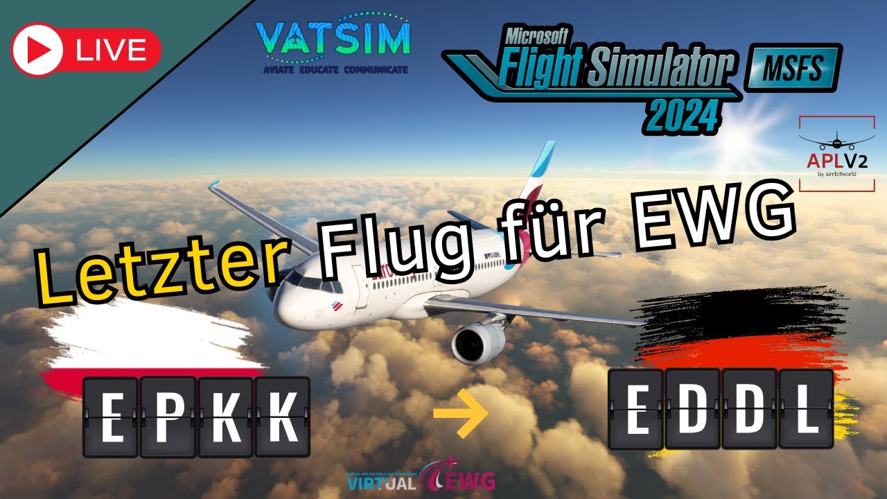 MSFS 2024 | APL2-Karriere: Letzter Flug für Eurowings? Krakau → ...