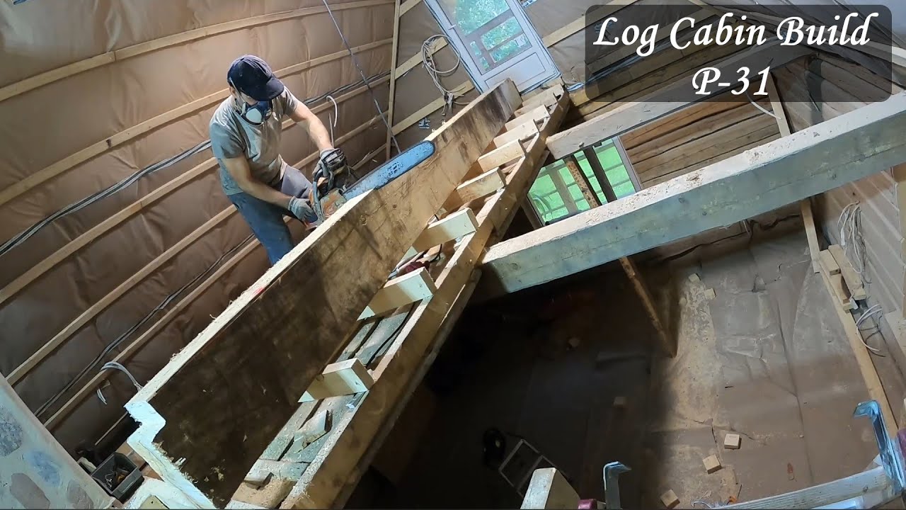 Renovating a 128 year old forgotten log cabin (part31) - Loft floor ...