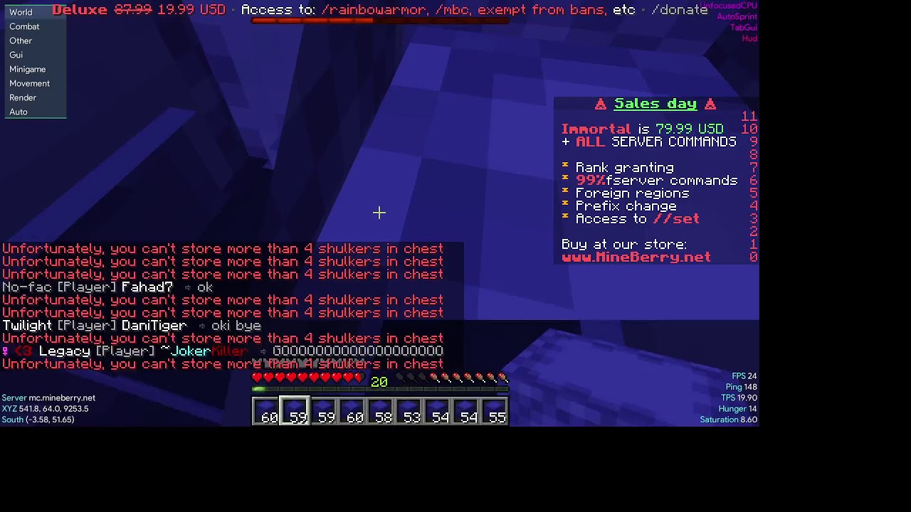 Minecraft: (Duping on a pay to win server)How to dupe on mineberry ...