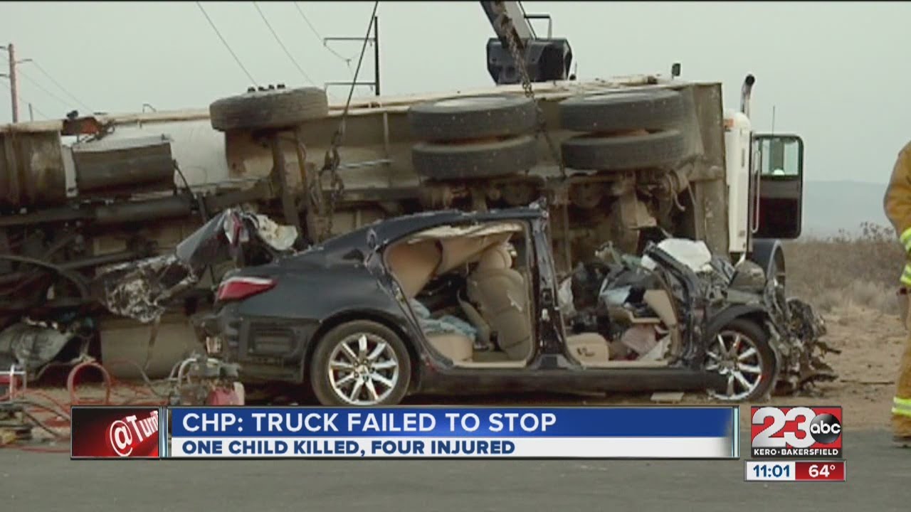Child dead in wreck near Tehachapi - YouTube