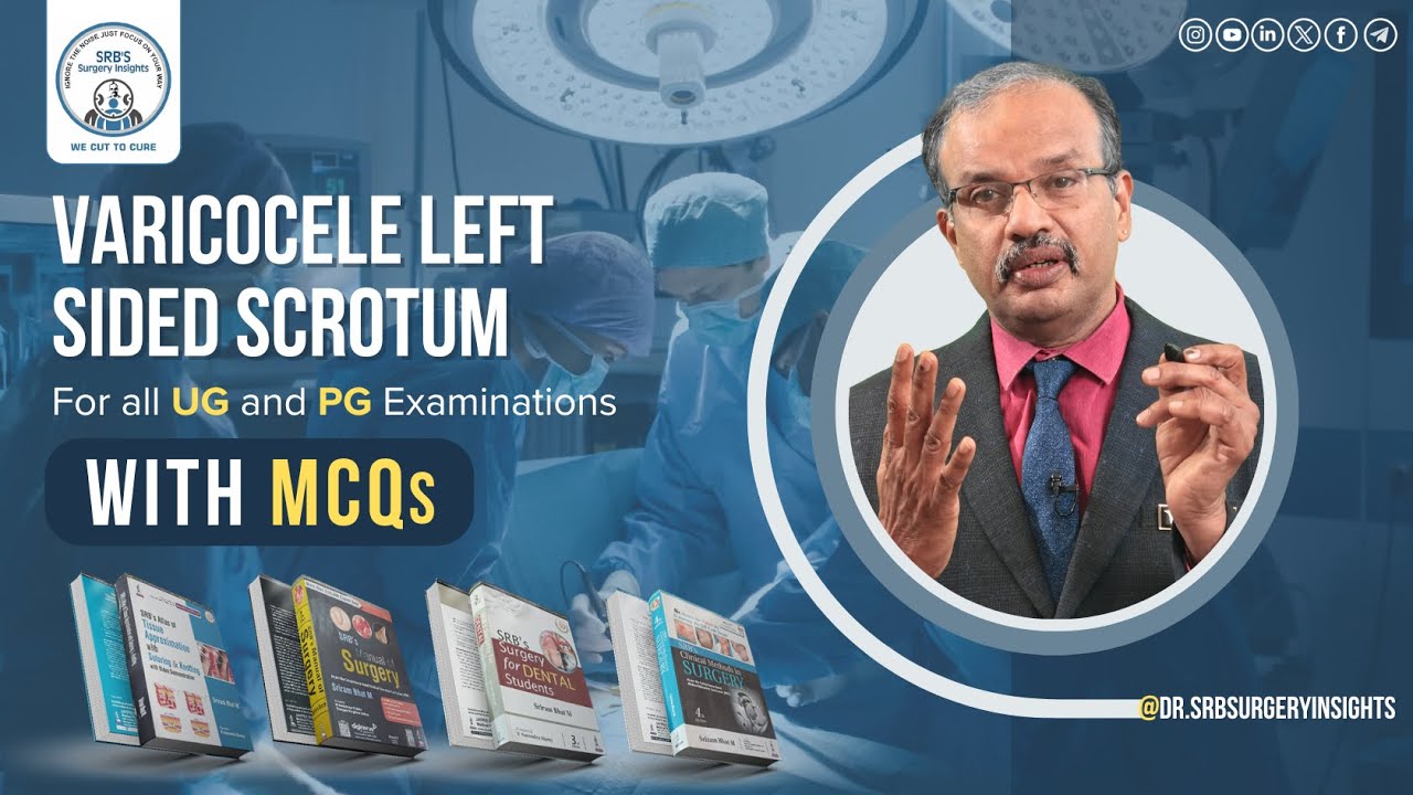 Varicocele Left Sided Scrotum by Dr. SRB | Dr. Sriram Bhat - YouTube
