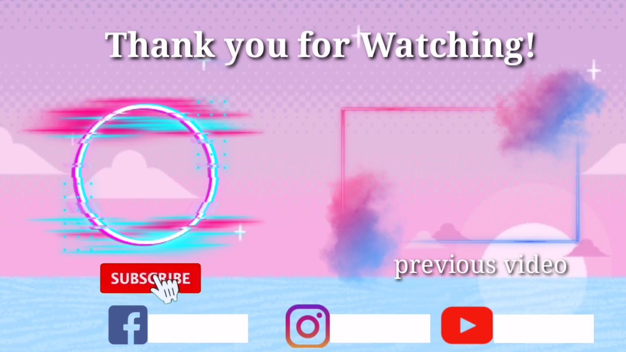 Free Outro Template | No Text | No Music | Julie Ann - YouTube