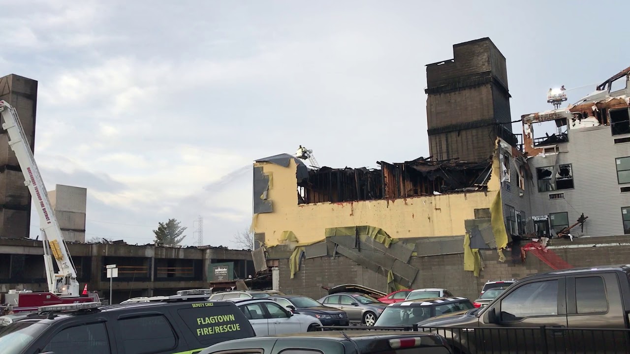 Firefighters douse hot spots from raging blaze that hit downtown Bound ...
