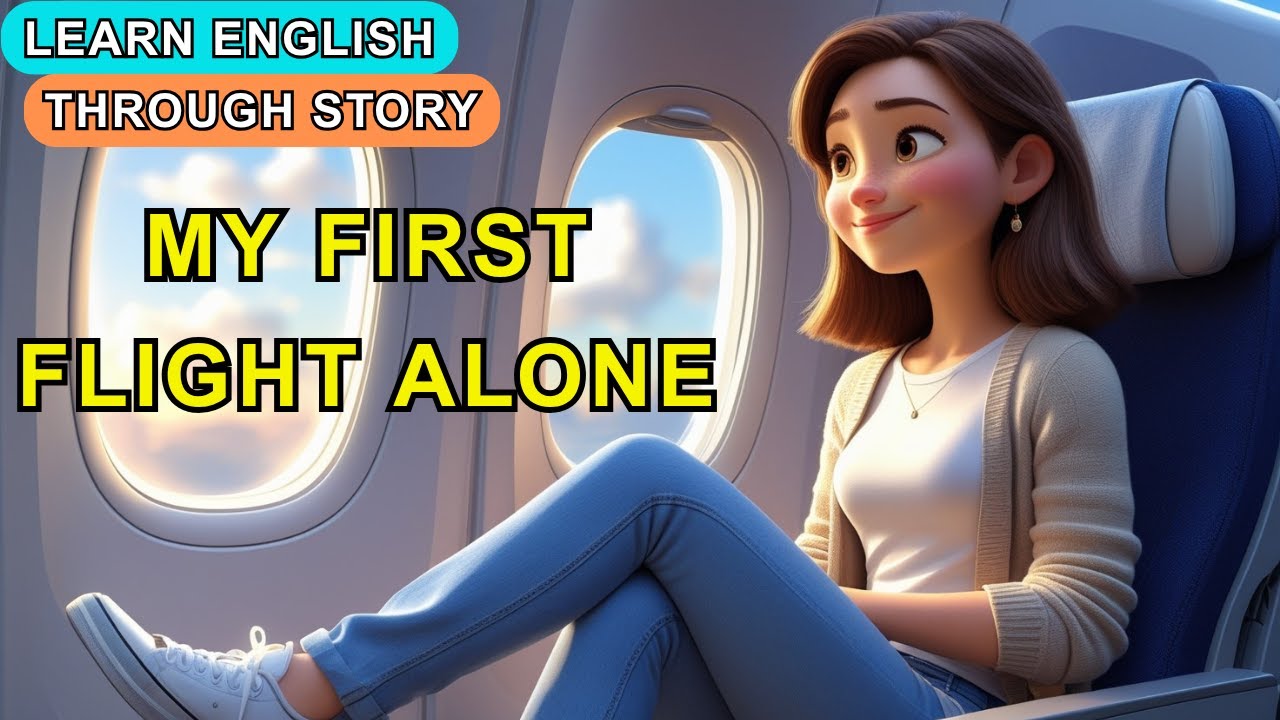 My First Flight Alone | Learn English Through Story Level 1 | Improve ...