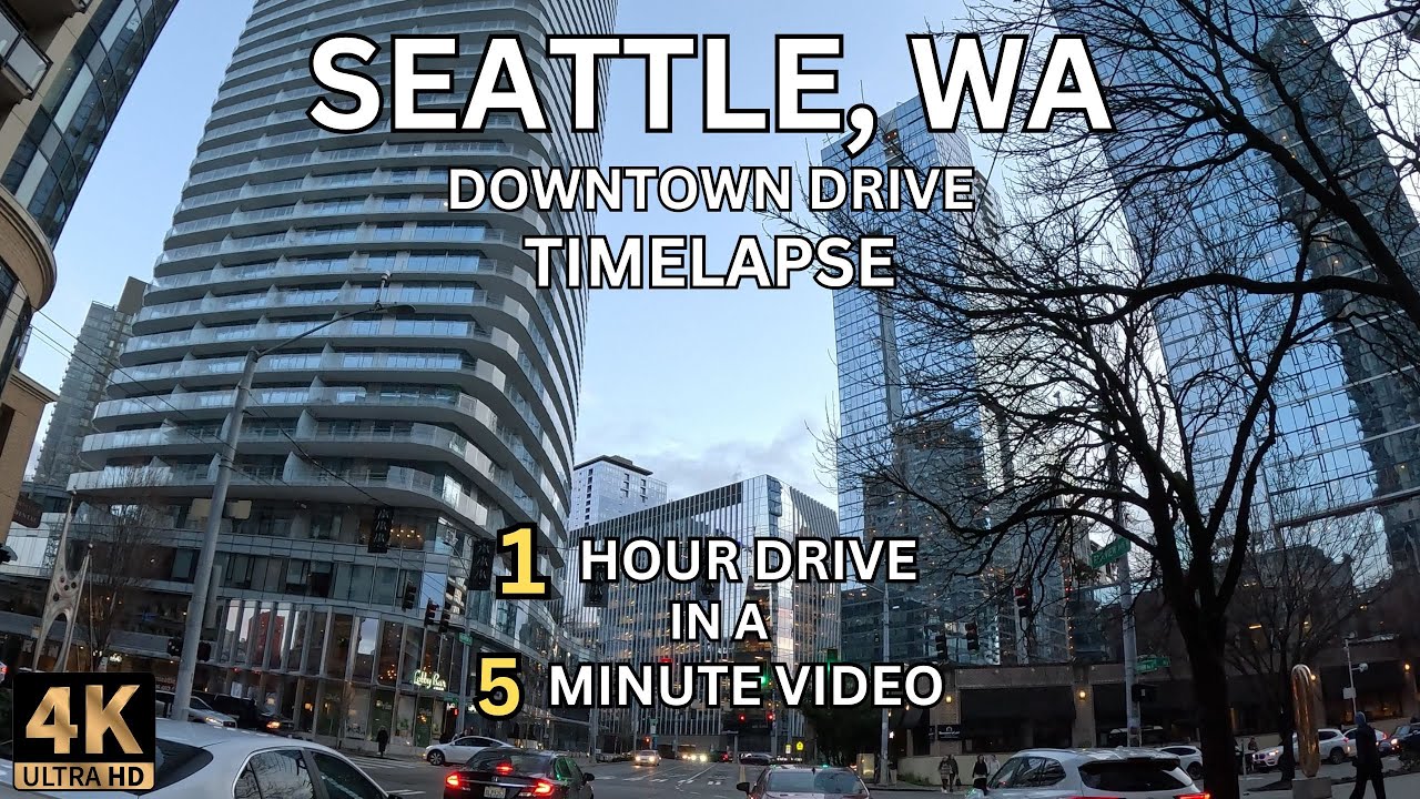 1 hour drive in 5 minutes | Seattle Downtown - YouTube