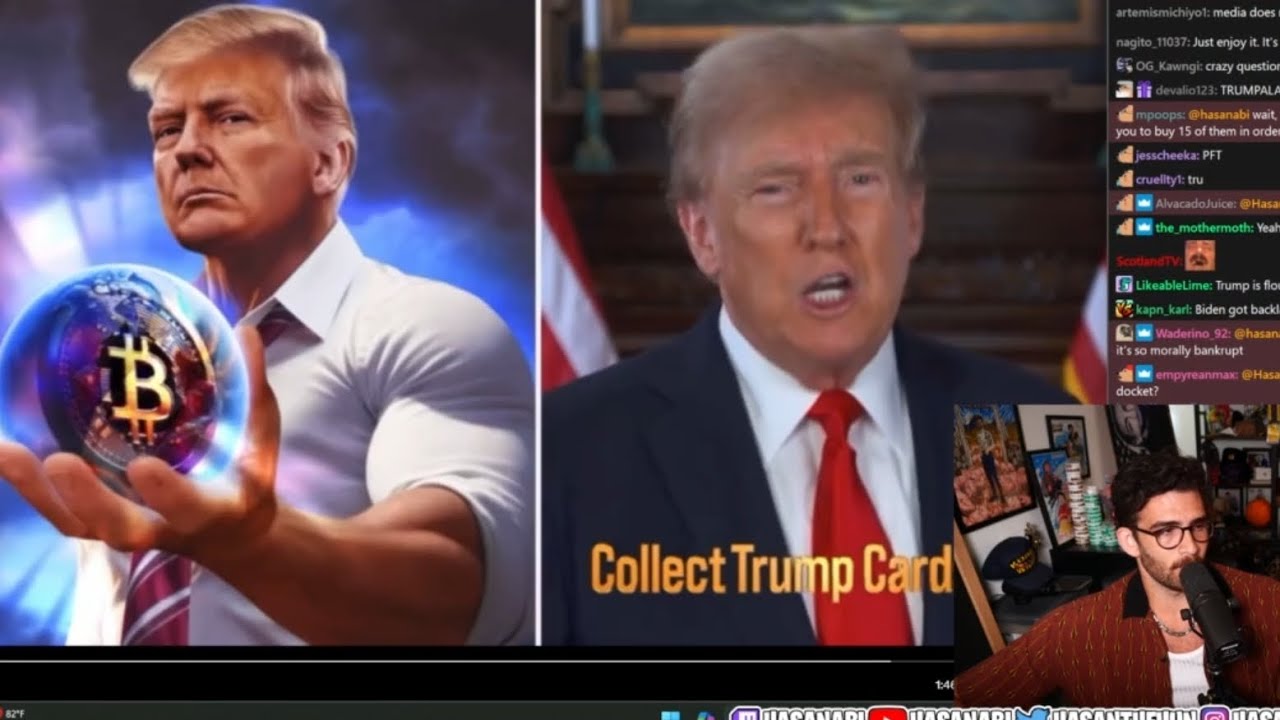 Hasanabi reacts to Trump NFT , summer brat end - YouTube