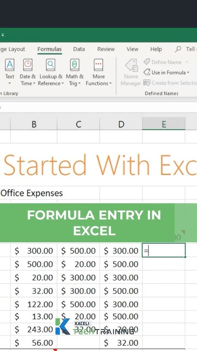 Calculate Data with Formulas in Excel #microsoft #kacelitutorials #microsoftoffice - YouTube